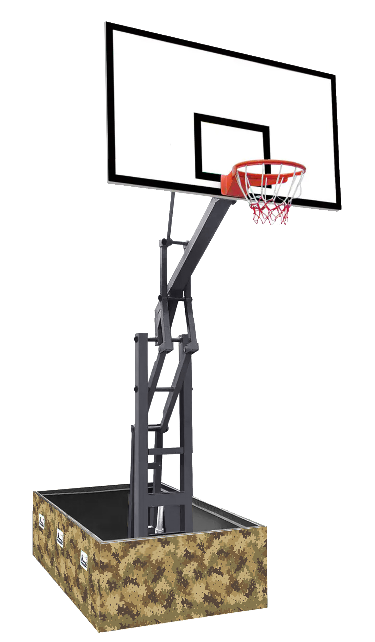 Folding Cube Basketball Hoop - Sport facilities